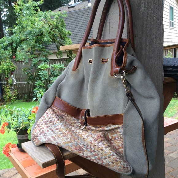 Nuria Jover | Bags | Authentic Nuria Jover Hobo Bag Cinch Closure Suede ...